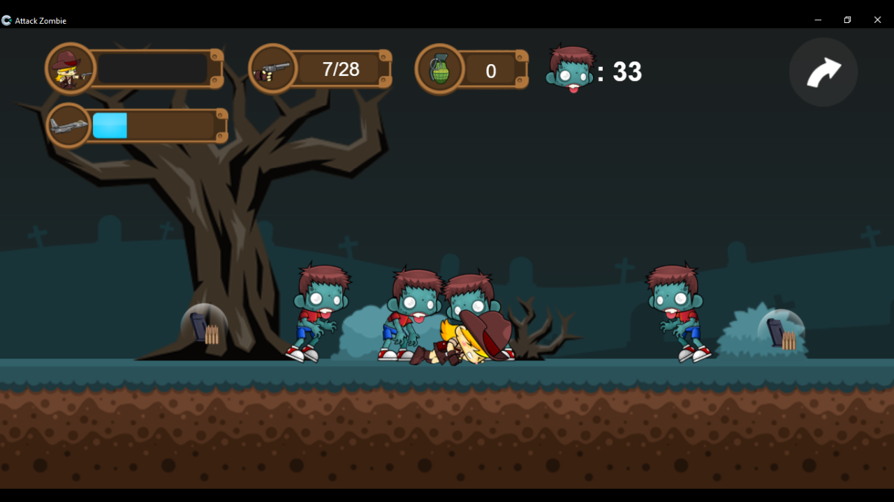 Zombie Attack - HTML5 GAME by GameDiStudio_ | CodeCanyon